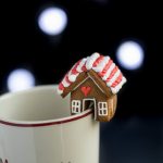 Mini Gingerbread House Mug Toppers - gluten free