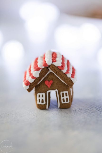 Mini Gingerbread House Mug Toppers - gluten free