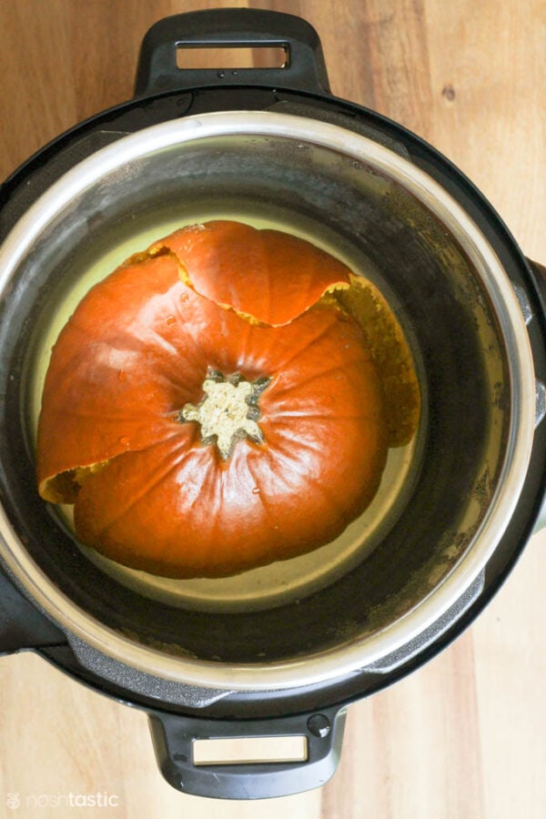 How to Cook Pumpkin in your Instant Pot - No Peeling, No Chopping!