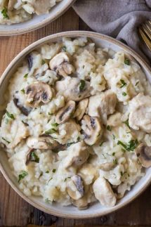 Instant Pot Risotto with Chicken & Mushrooms - Gluten Free Pressure Cooker