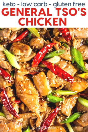 Low Carb General Tso's Chicken - Keto Friendly weeknight dinner!